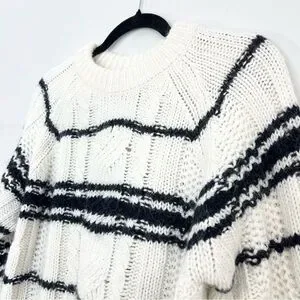 Anthropologie | Sweaters | Anthro Elsamanda Italy Alpaca Blue White ...